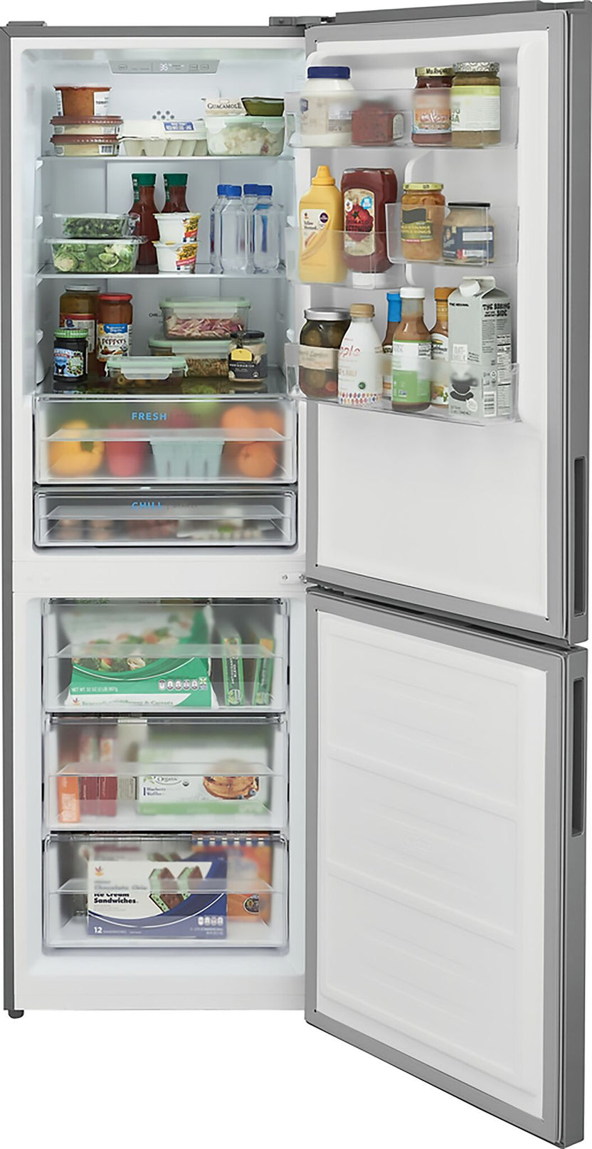 Frigidaire Stainless Steel Bottom Freezer Refrigerator (11.5 Cu. Ft ...