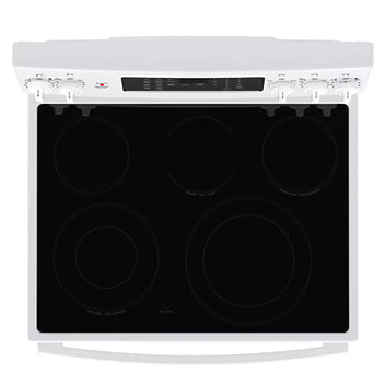 GE White Freestanding Electric Convection Range with No-Preheat Air Fry ...