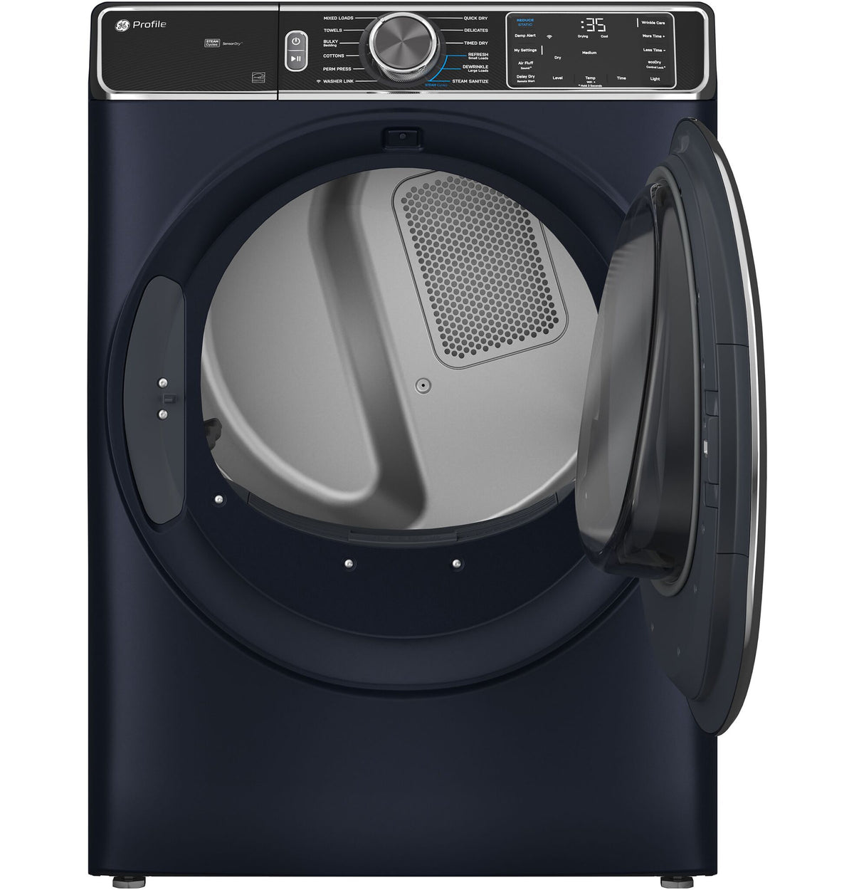 GE Profile Blue Sapphire Smart Steam Front Load Washer (6.1 Cu.Ft ...