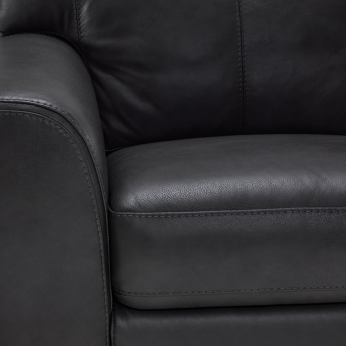 Halden Leather Chair - Carbon Grey | Leon's