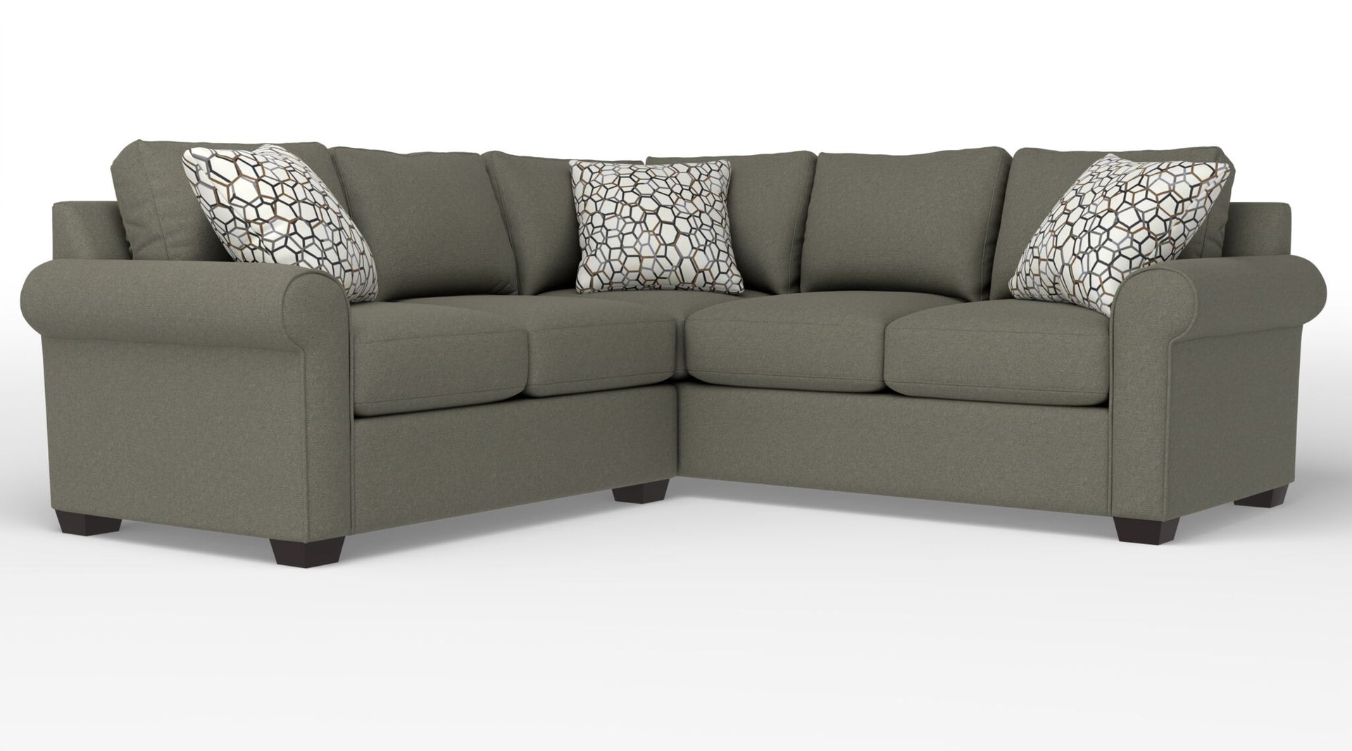 Jayden 2-Piece Sectional with Left-Facing Loveseat - Flax Brown | Leon's