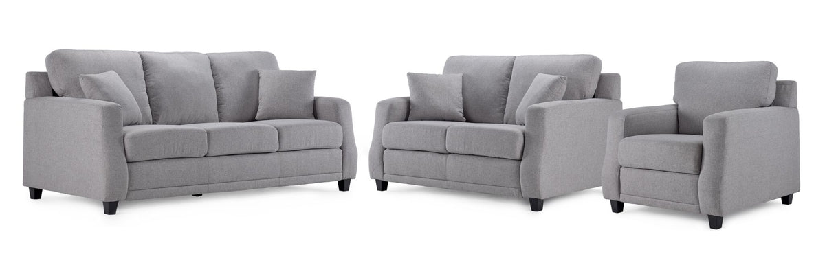 Jessica Sofa, Loveseat and Chair Set - Dove | Leon's
