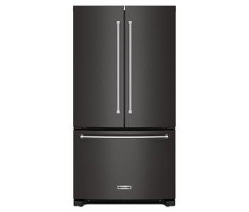 KitchenAid Black Stainless Steel French Door Refrigerator (25.2 Cu. Ft ...
