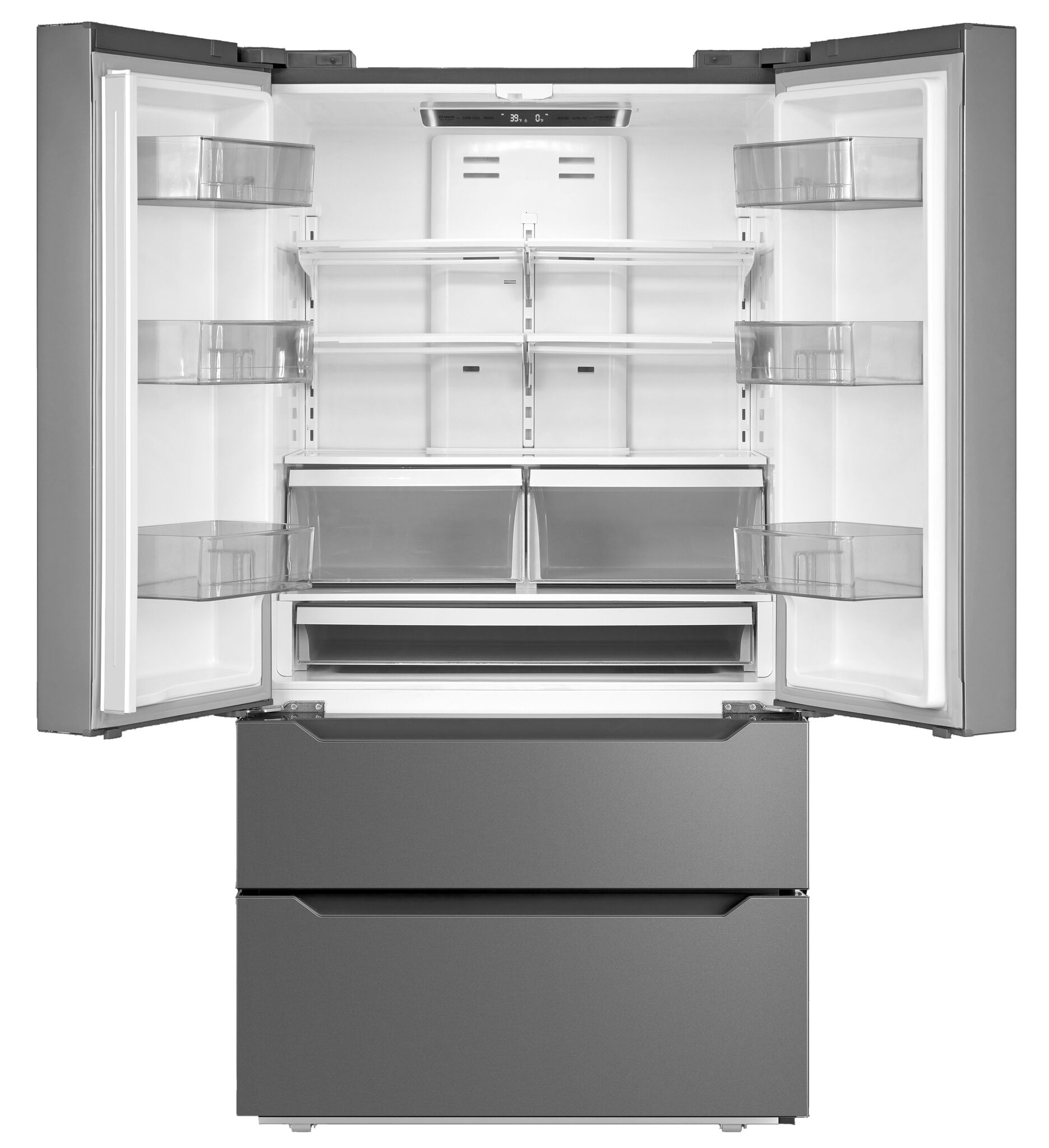 L2 Stainless Steel Counter-Depth French Door Refrigerator (22.48 Cu.Ft ...