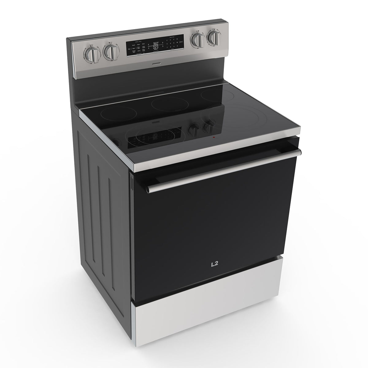 L2 Stainless Steel Free Standing Electric Range with True Convection ...