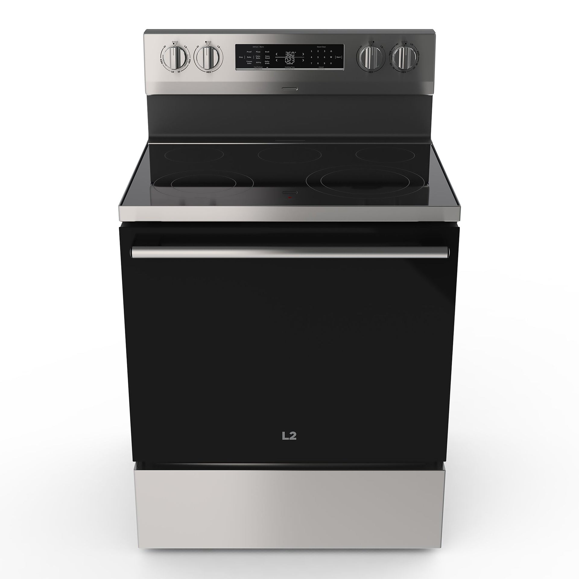L2 Stainless Steel Free Standing Electric Range with True Convection ...