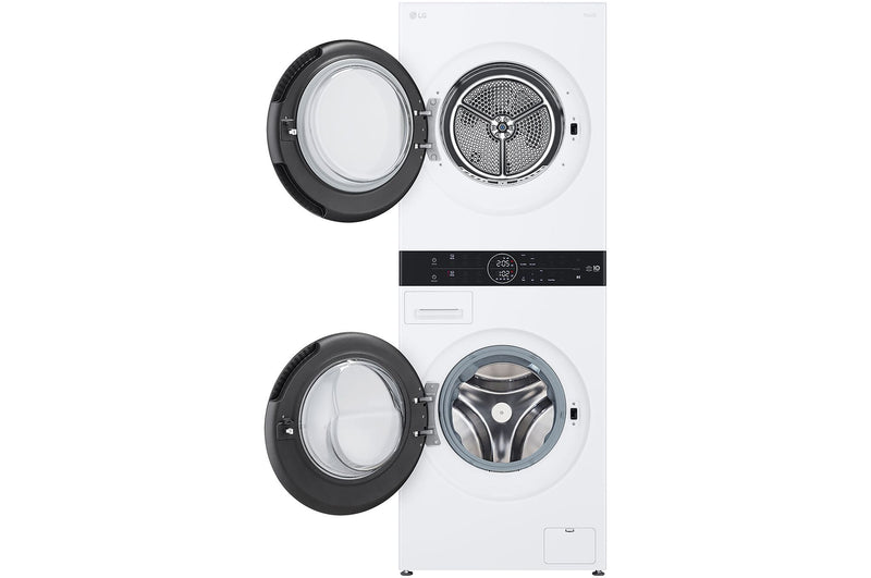 LG 24" White Single Unit WashTower™ Front Load Washer (3.1 Cu.ft) and ...