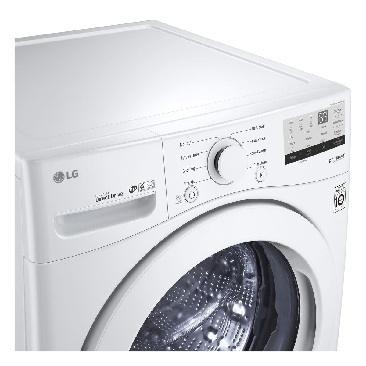 LG White Front Load Washer with 6Motion™ Technology (5.2 Cu.Ft ...