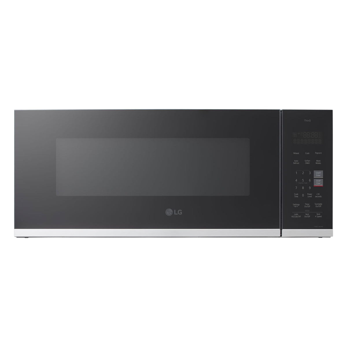 LG Smudge Resistant Stainless Steel Slim Over-the-Range Microwave Oven ...
