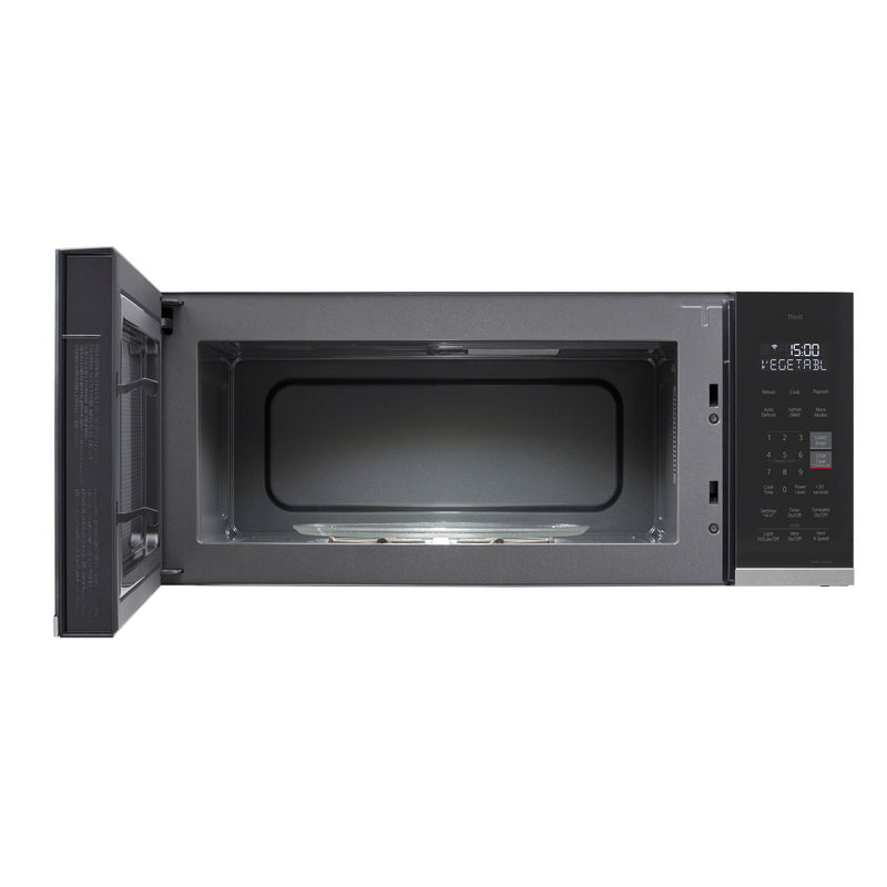 LG Smudge Resistant Stainless Steel Slim Over-the-Range Microwave Oven ...