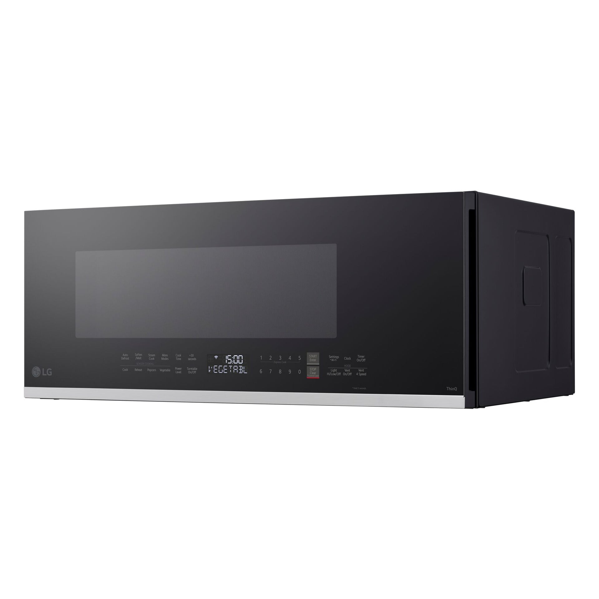 LG Smudge Resistant Stainless Steel Slim Over-the-Range Microwave Oven ...