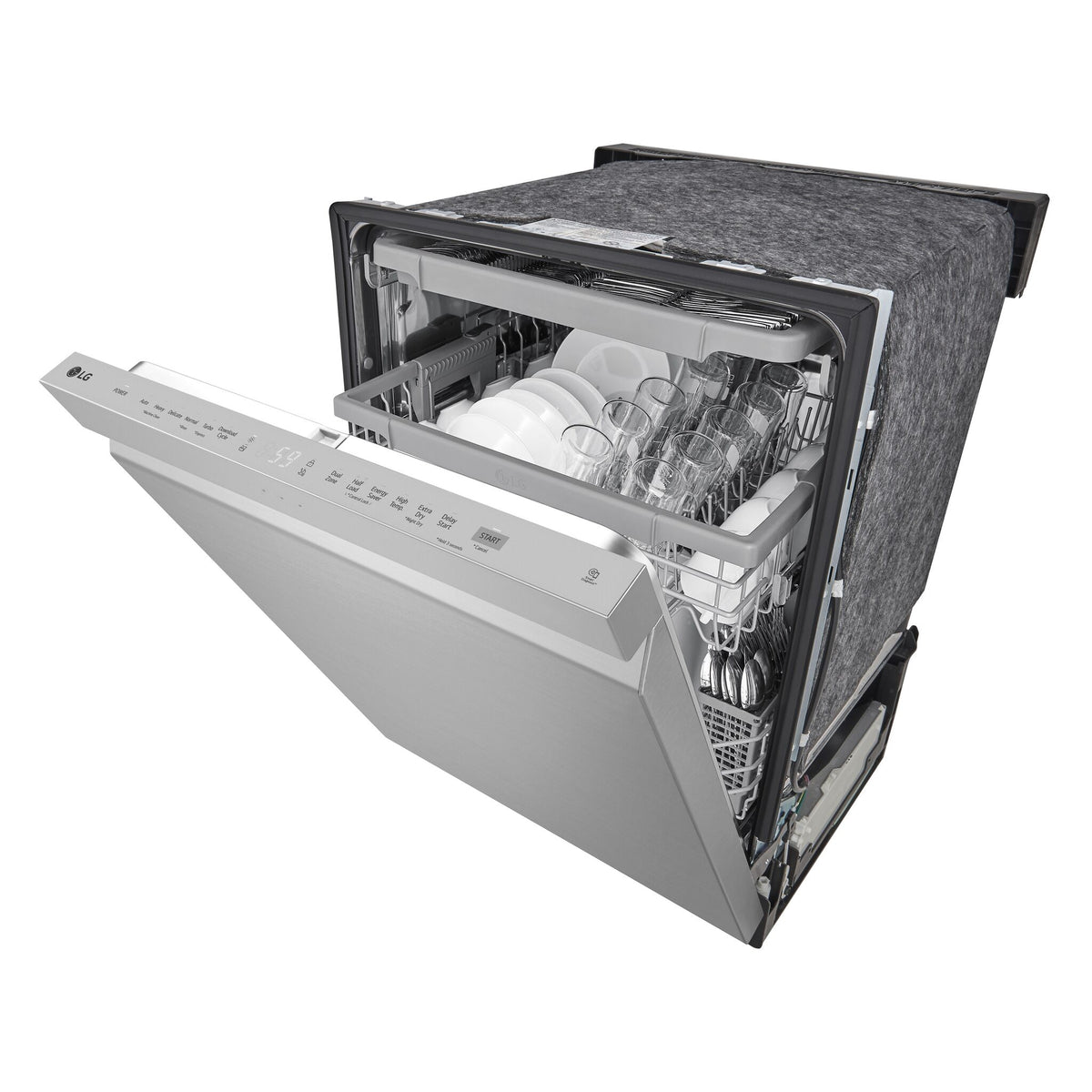 LG Smudge Resistant Stainless Steel Dishwasher with QuadWash ...