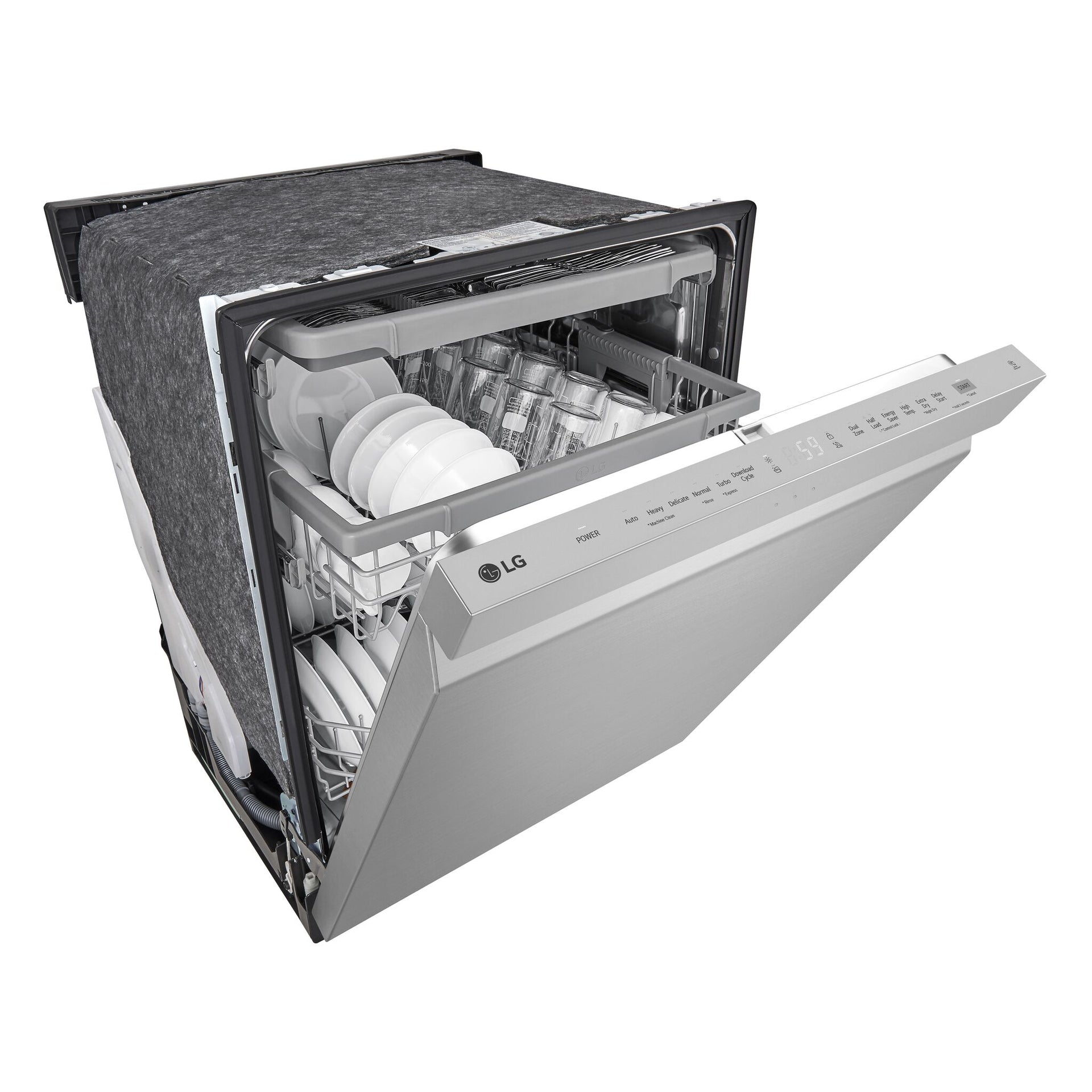LG Smudge Resistant Stainless Steel Dishwasher with QuadWash ...