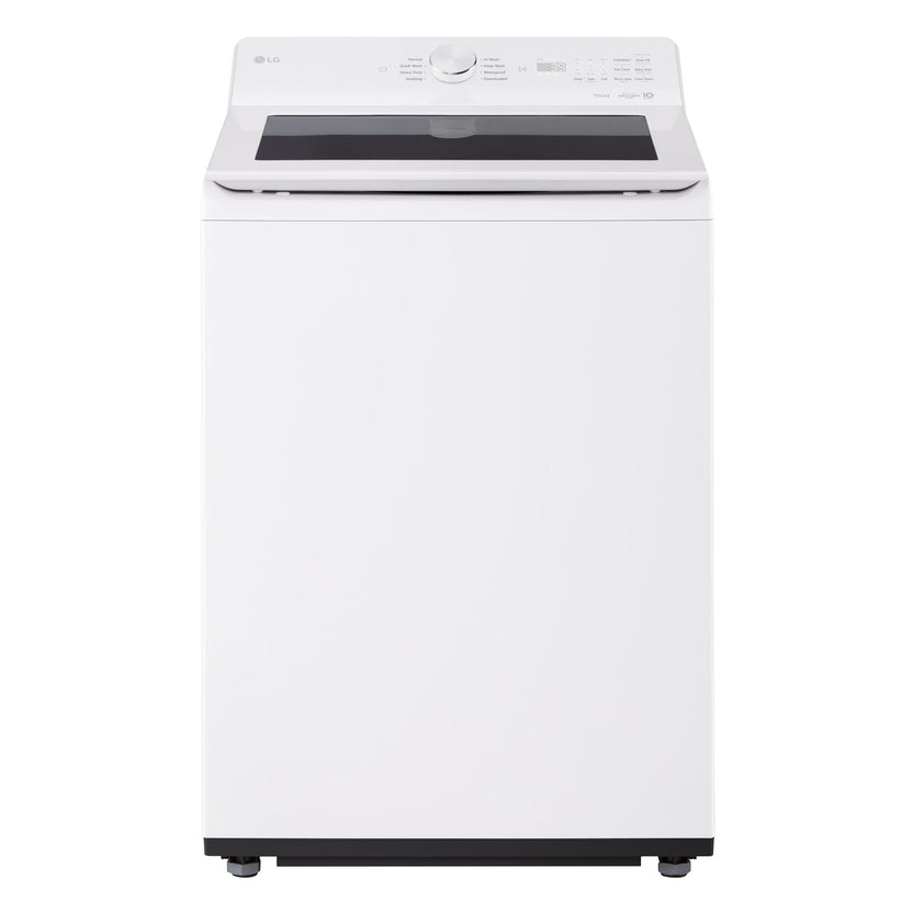 LG White Mega Capacity Smart Top Load Washer with AI Sensing (5.8 Cu ...