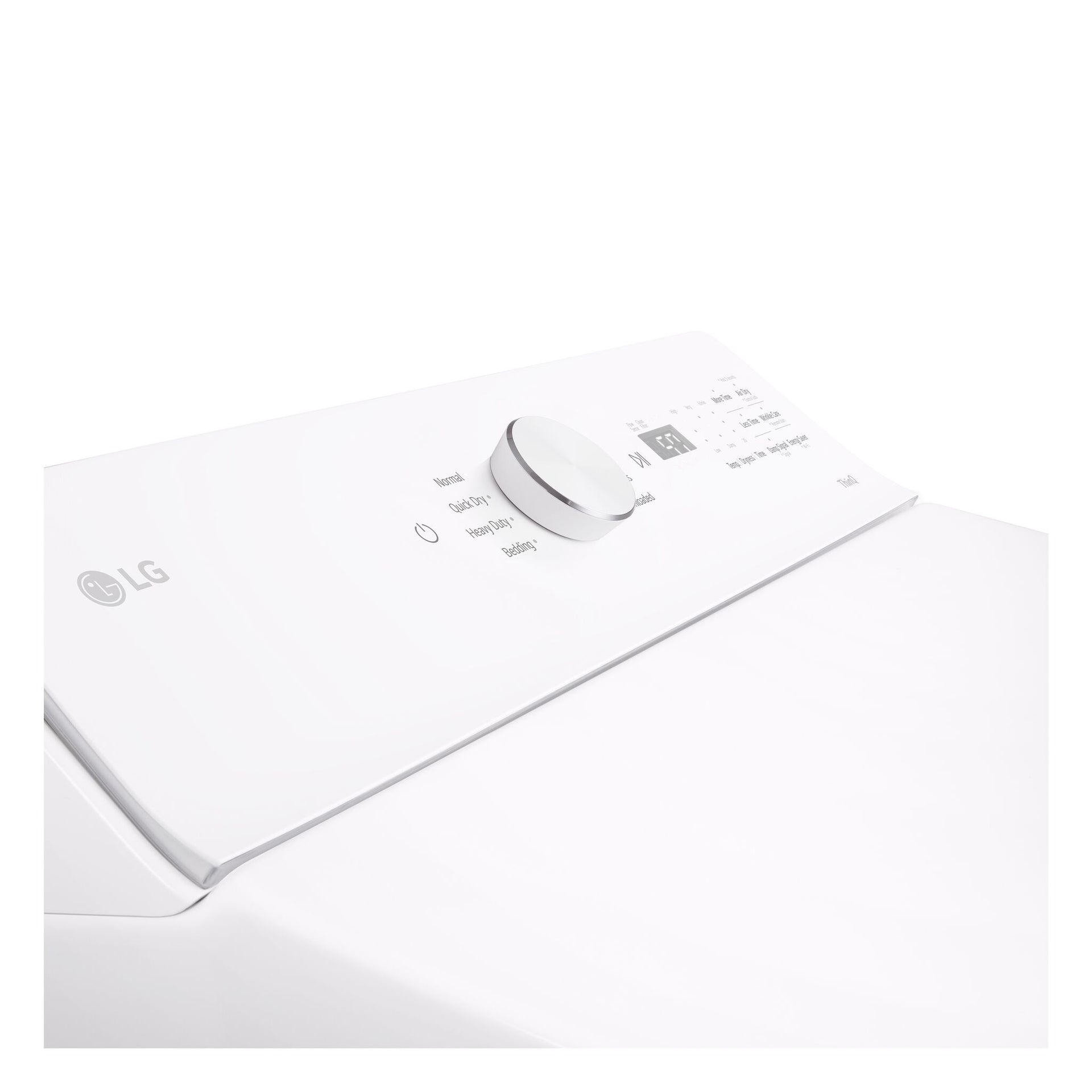 LG White Ultra Large Capacity Rear Control Electric Dryer with AI ...