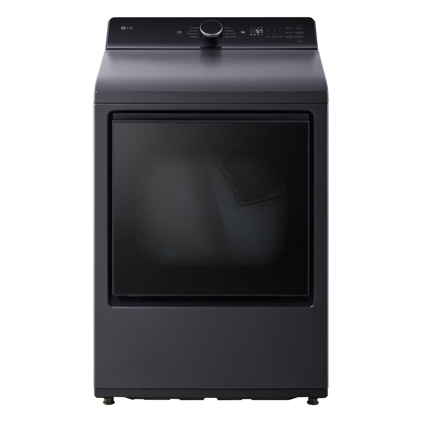 LG Matte Black Electric Dryer with EasyLoad Door (7.3 cu.ft ...