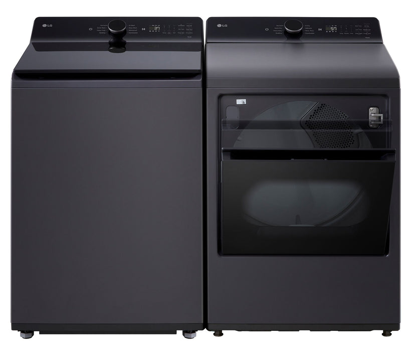 LG Matte Black Top Load Washer with 4-Way™ Agitator (6.1 cu. ft ...
