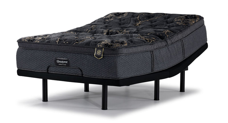 Beautyrest World Class Legacy Medium Queen Mattress and L2 Motion Pro ...