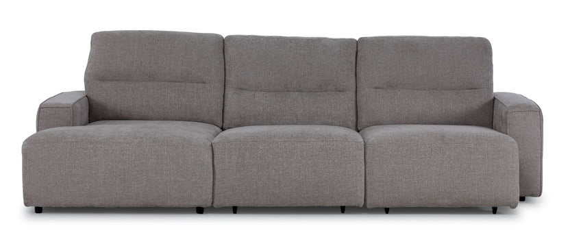 Levine Power Slide Out Sofa Bed with Left Facing Chaise – Taupe | Leon's