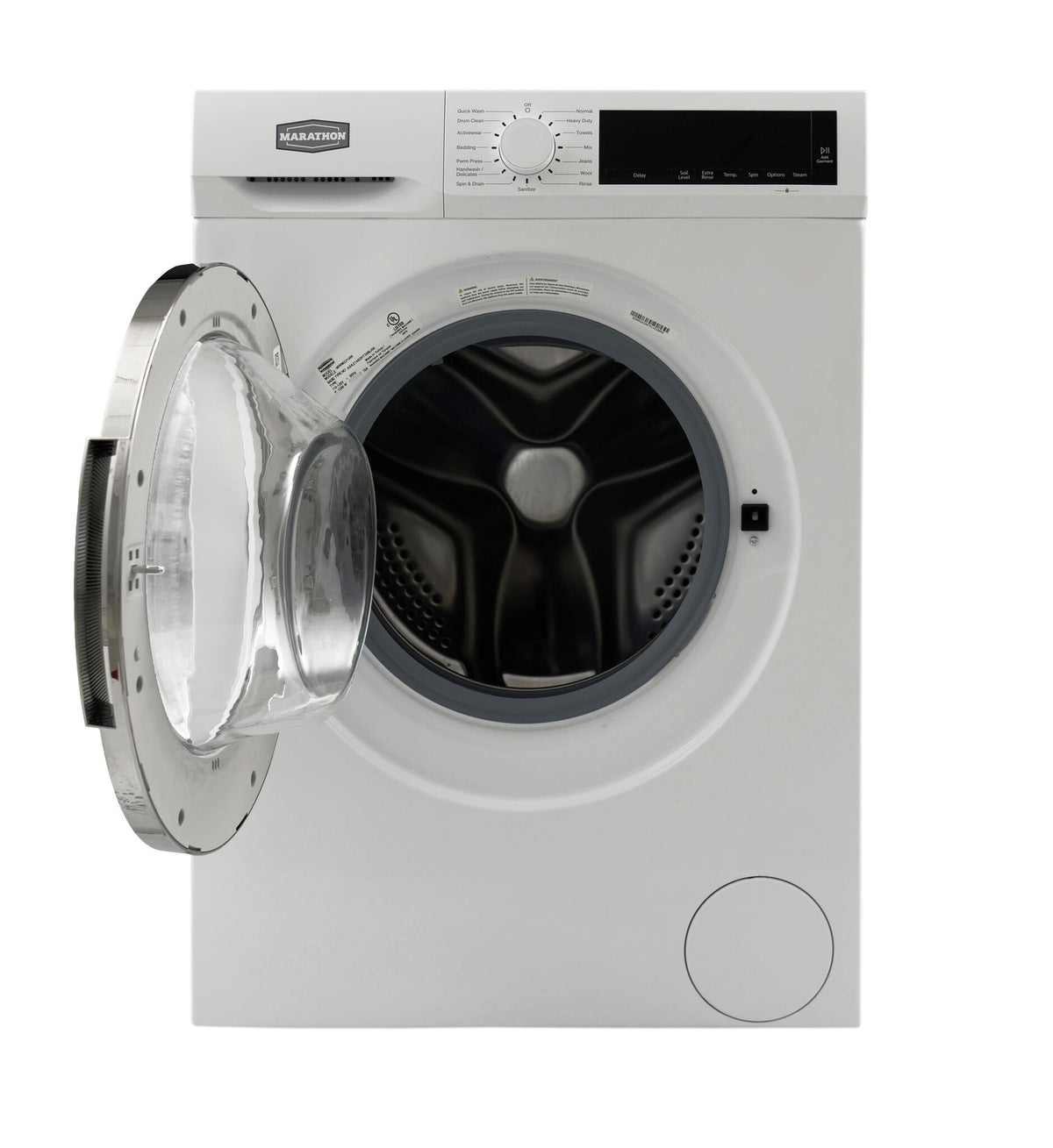 Marathon White Compact Front Load Washer (2.2 Cu.ft.) - MWM2214W | Leon's