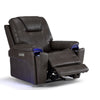 Matrix Triple Power Recliner - Smoke | Leon's