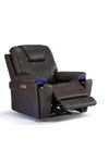 Matrix Triple Power Recliner - Smoke | Leon's