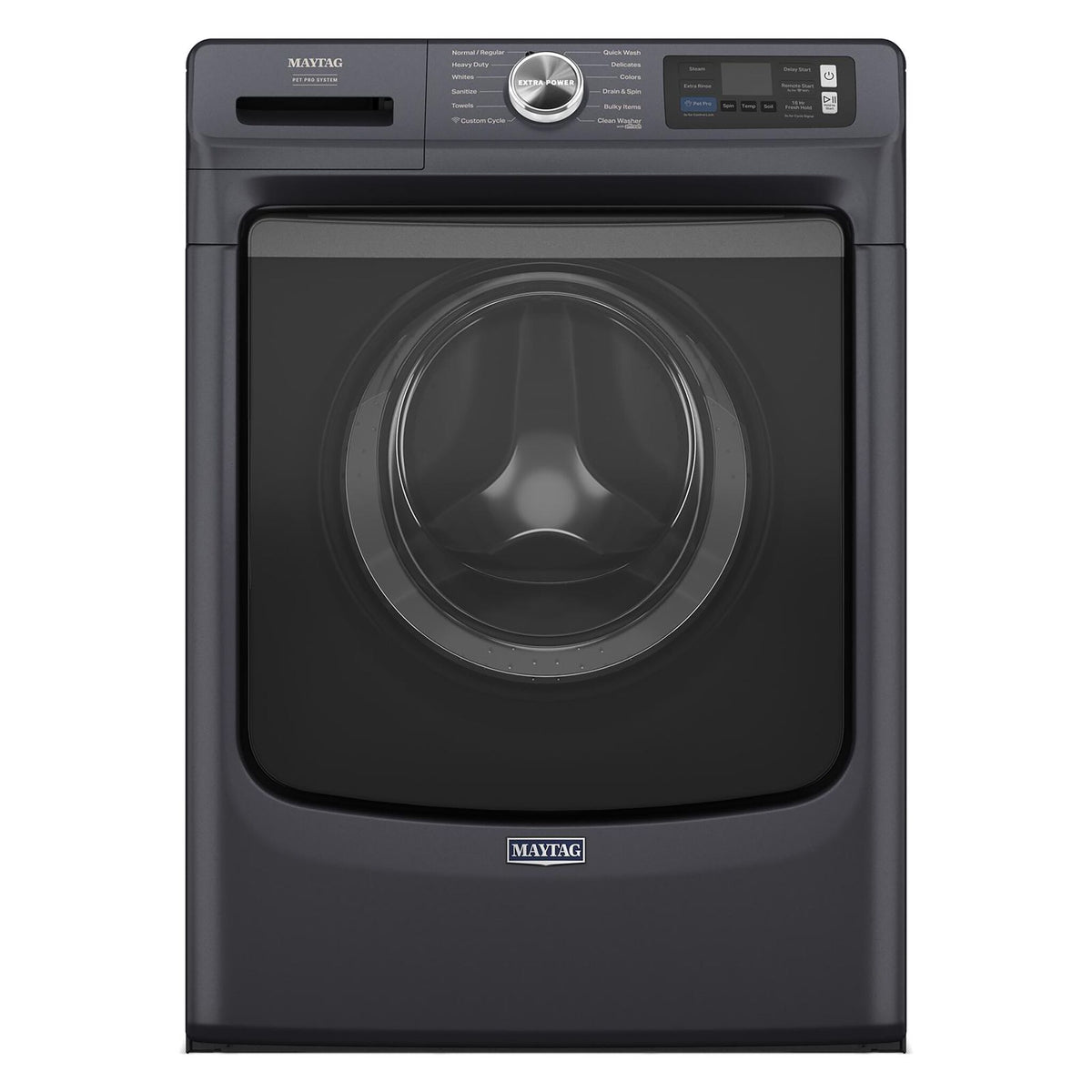 Maytag Midnight Steel Front-Load Washer with Pet Pro (5.8 Cu.Ft ...