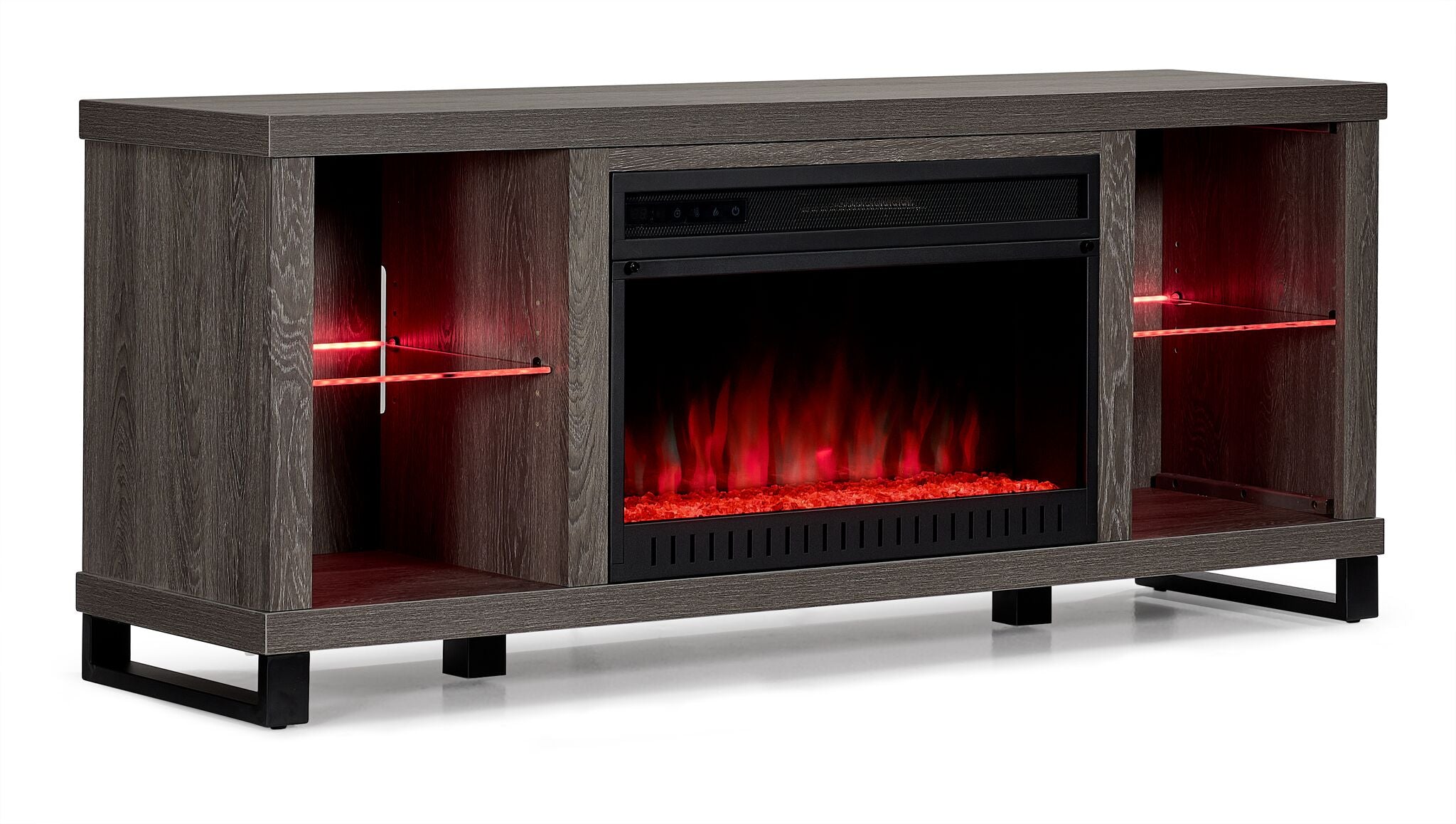 ClassicFlame Enterprise 26MMS9872 NT01x1 26II042FGLx1 72 Fireplace Media Mantel with Bluetooth Sound Bar Westrich Furniture Appliances