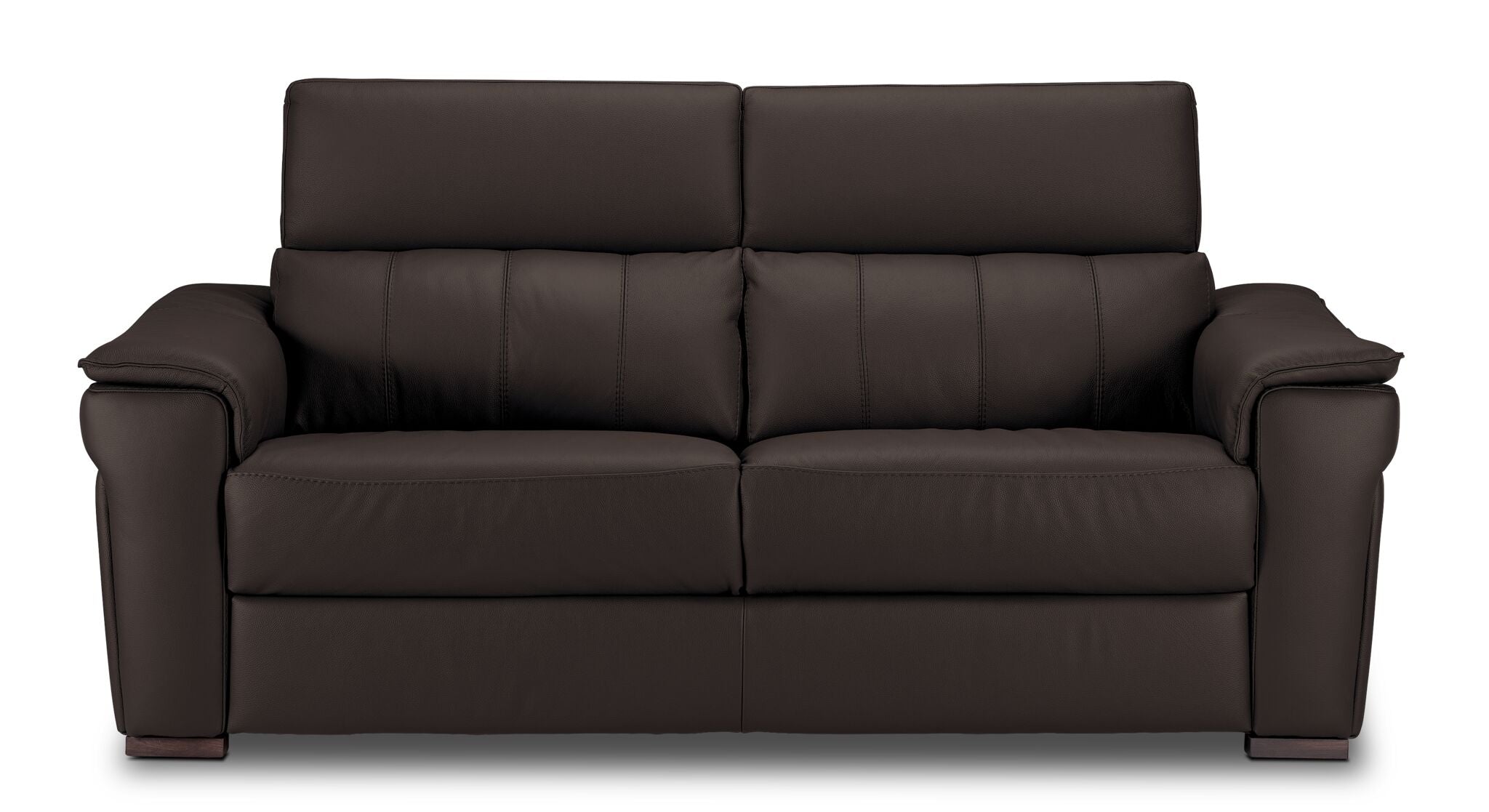 Orlando-Ray Leather Sofa - Chocolate | Leon's