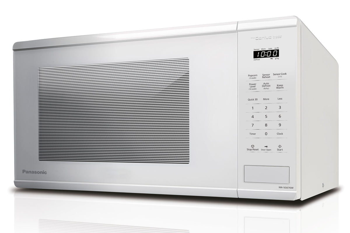 Panasonic White Countertop Microwave with Genius Sensor (1.3 Cu.Ft ...