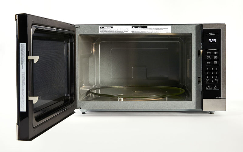 Panasonic Black Stainless Steel Countertop Microwave with Genius Sensor ...
