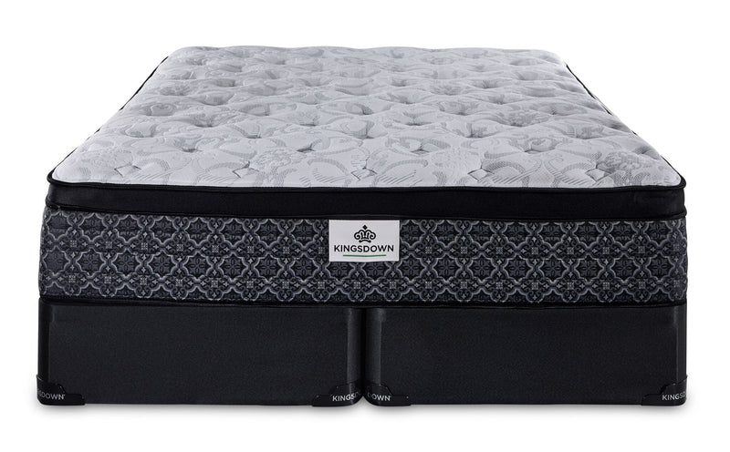 Kingsdown Percy Medium Euro Top King Mattress and Split Boxspring Set ...