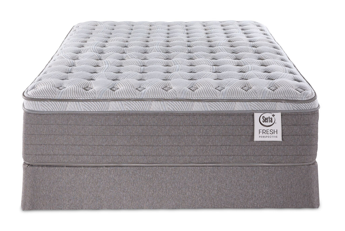 Serta Fresh Perspective Medium King Mattress and Split Boxspring Set ...