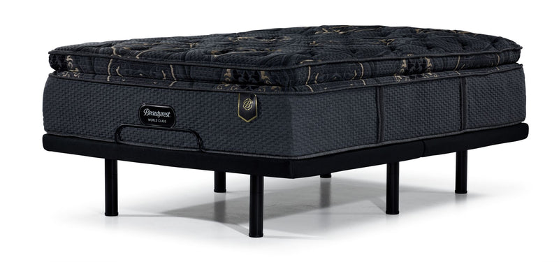 Beautyrest World Class Viscount Plush King Mattress and L2 Motion Pro ...