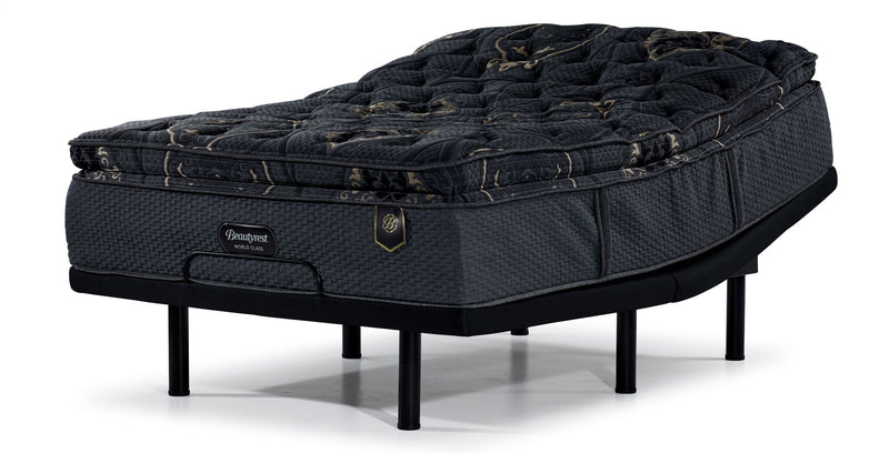 Beautyrest World Class Viscount Plush Queen Mattress and L2 Motion Pro ...