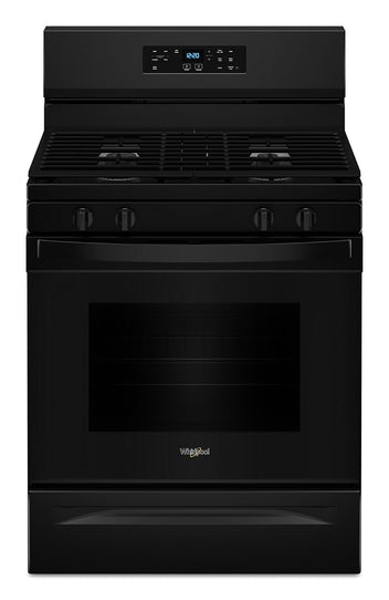 Whirlpool Black 30" Gas Range (5.0 Cu Ft) - WFGS3530RB | Leon's