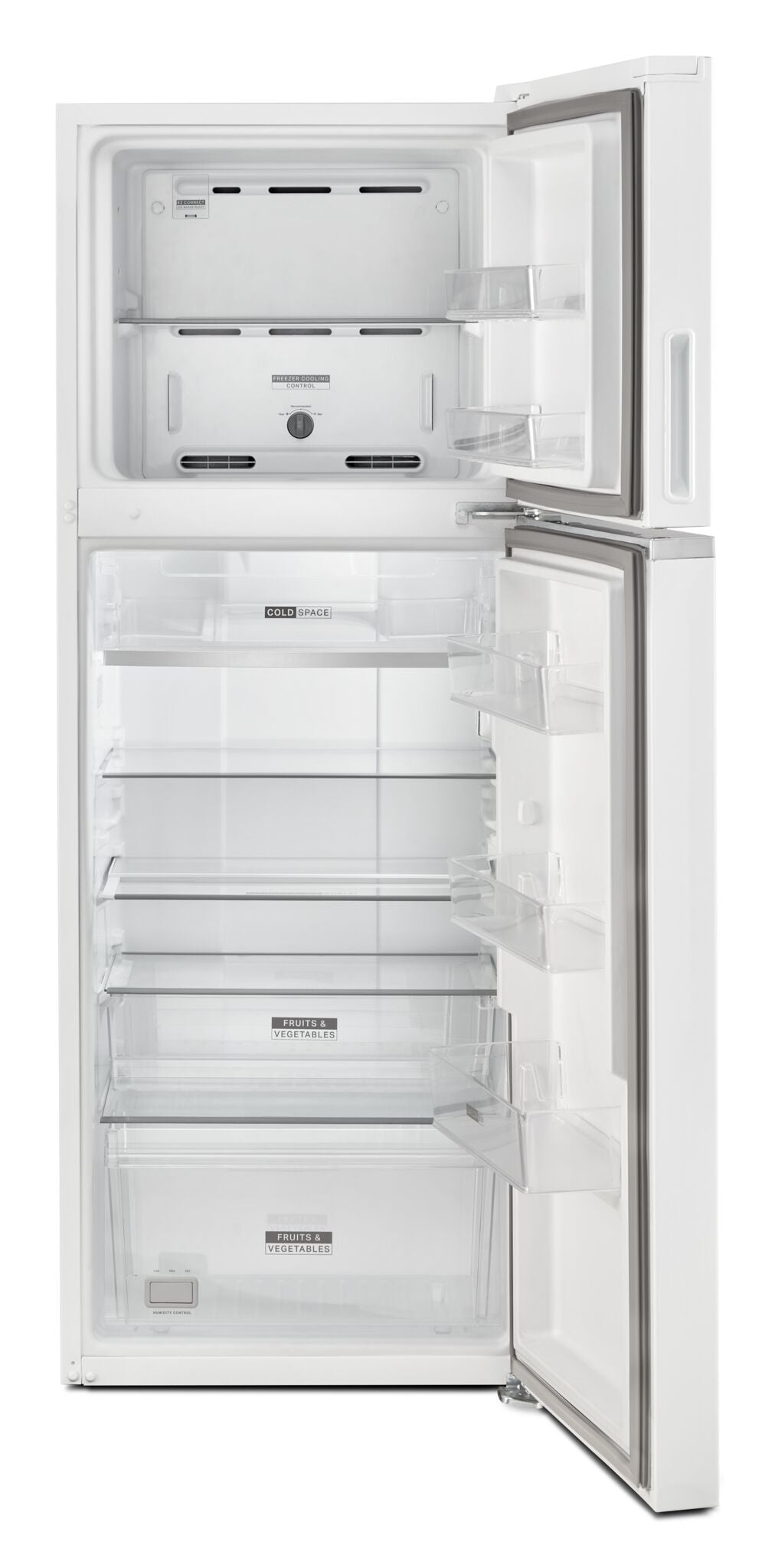 Whirlpool White 24.38" Top-Freezer Refrigerator (12.90 Cu Ft ...