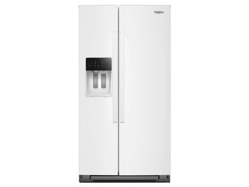 Whirlpool White Side-by-Side Refrigerator (25 Cu. Ft.) - WRS325SDHW ...