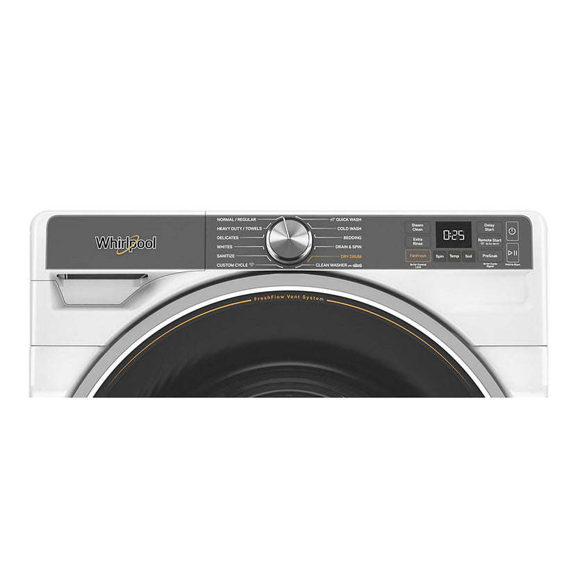 Whirlpool White Front-Load Washer with FreshFlow™ Vent System (5.8 Cu ...
