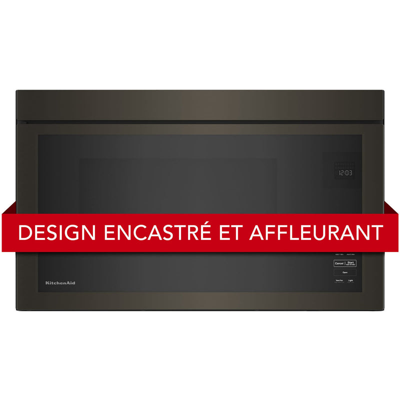 KitchenAid Black Stainless Over-the-Range Microwave (1.10 Cu Ft ...