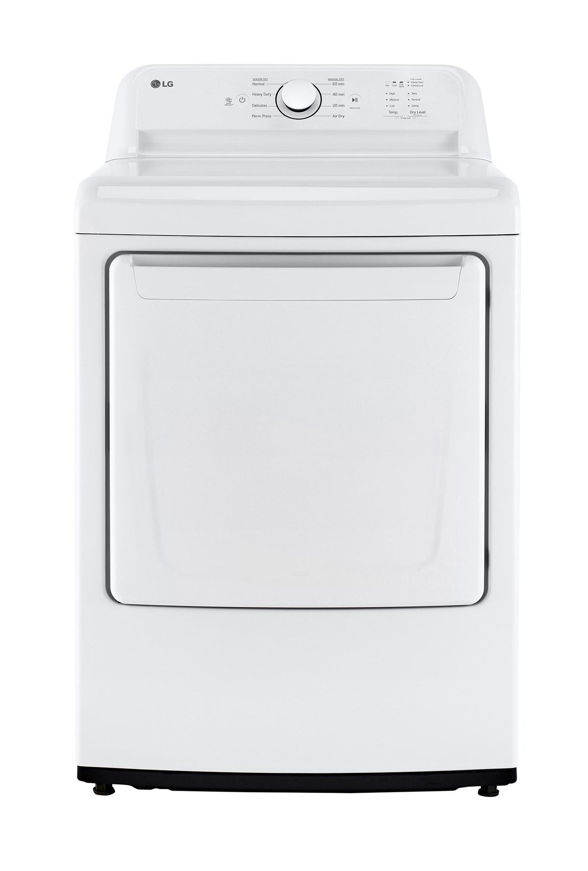 LG White Rear Control Energy Star Dryer with Sensor Dry (7.3 Cu. Ft ...