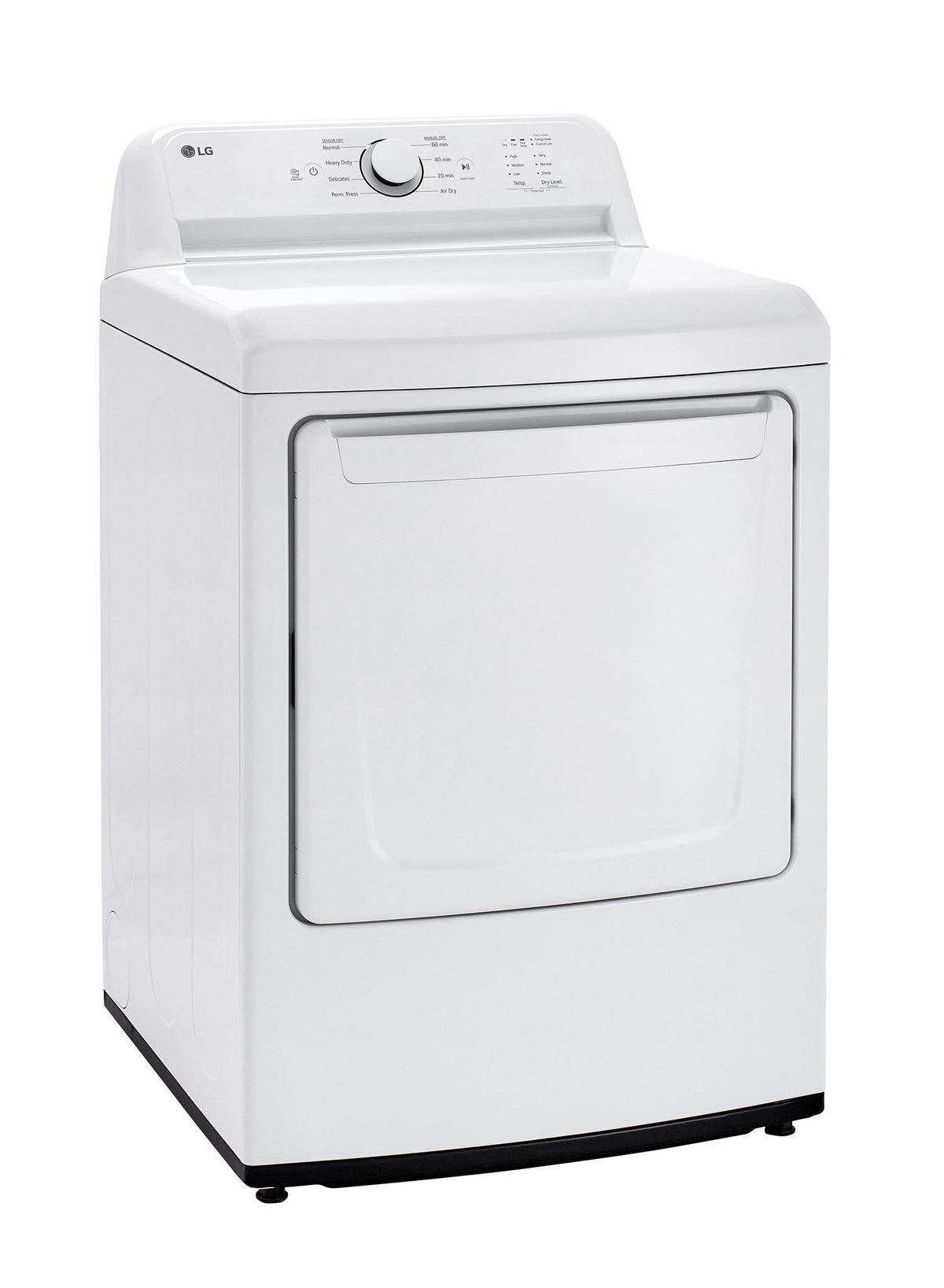 LG White Rear Control Energy Star Dryer with Sensor Dry (7.3 Cu. Ft ...