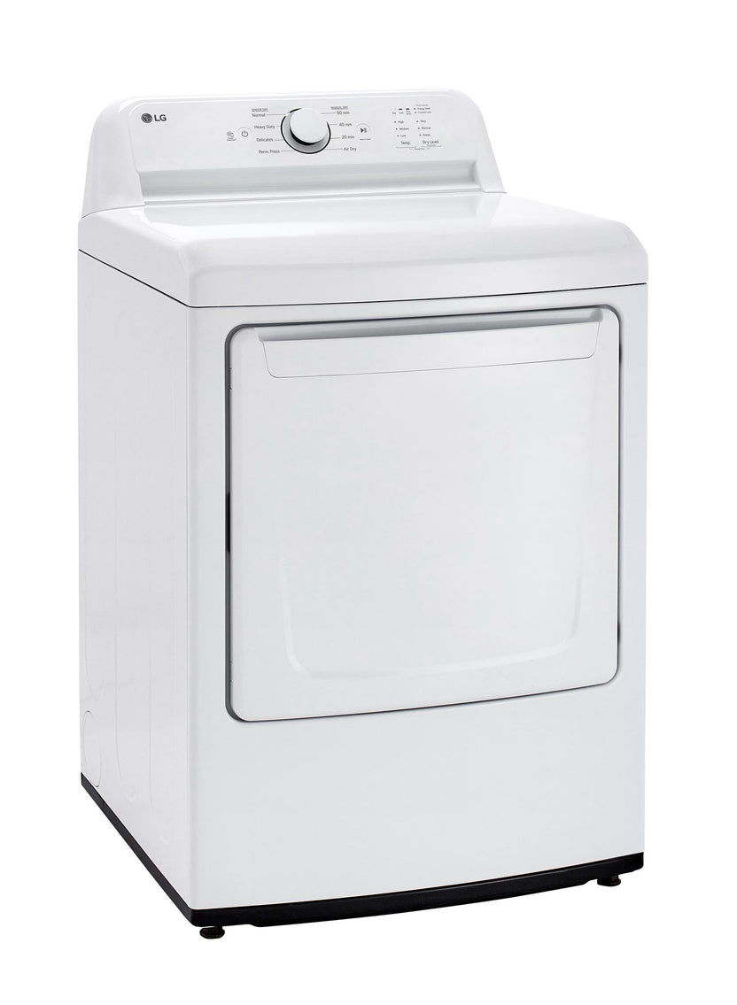LG White Rear Control Energy Star Dryer with Sensor Dry (7.3 Cu. Ft ...
