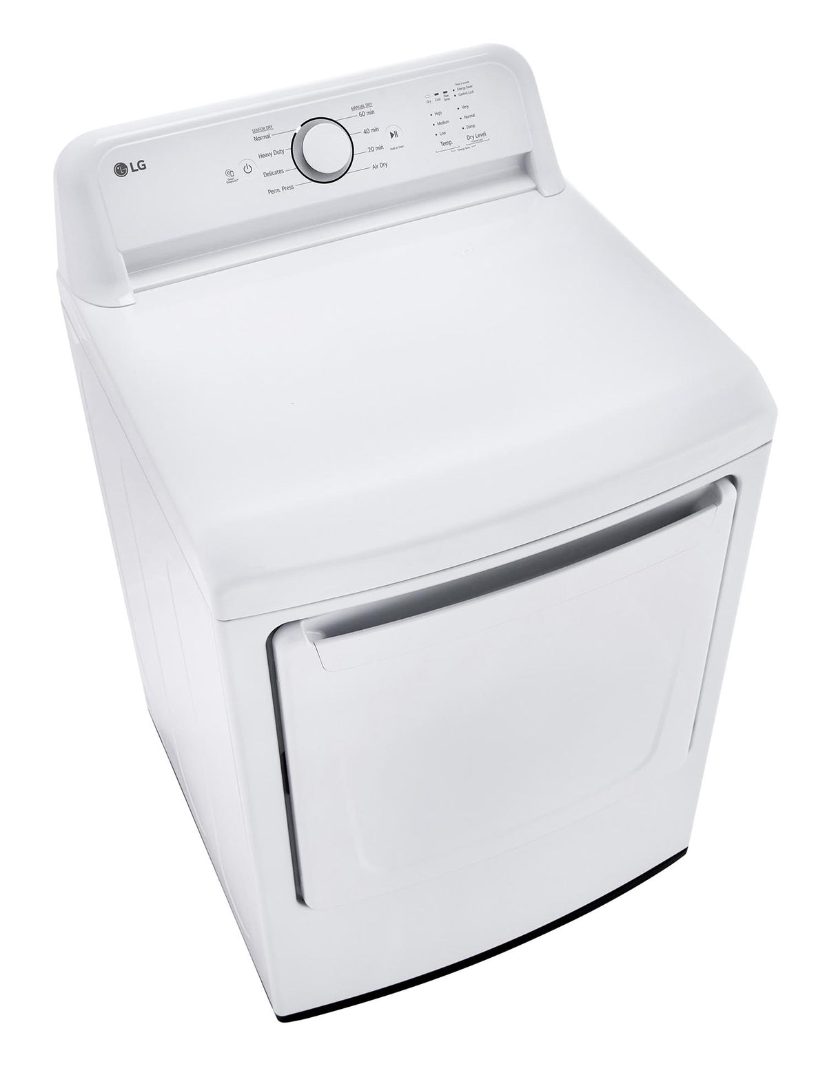 LG White Rear Control Energy Star Dryer with Sensor Dry (7.3 Cu. Ft ...