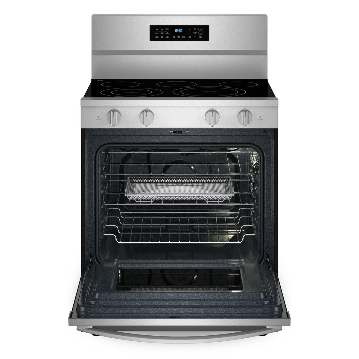Whirlpool Fingerprint Resistant Stainless Steel Freestanding Electric ...
