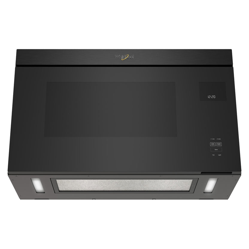 Whirlpool Black Stainless Over-the-Range Microwave (1.10 Cu Ft ...