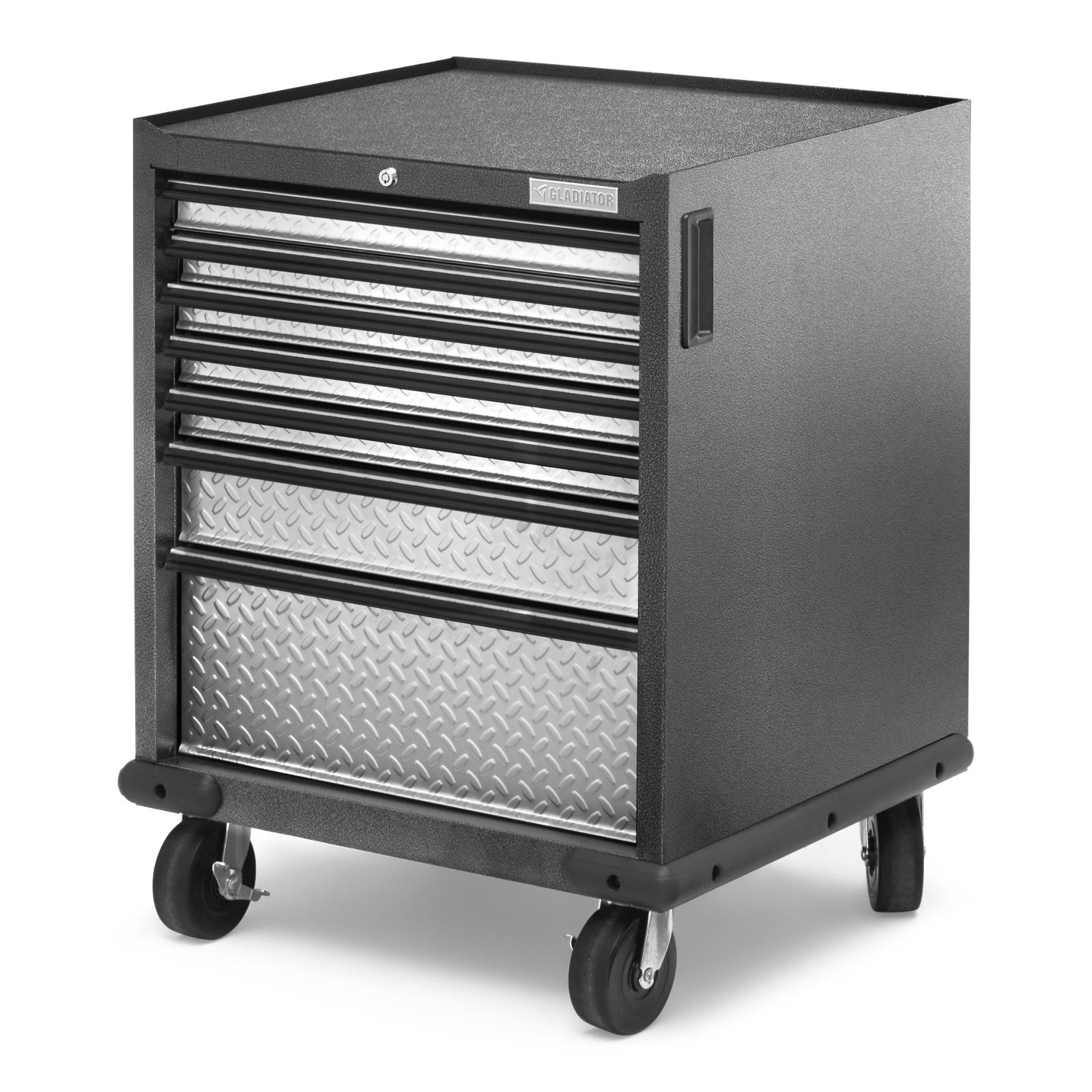 Gladiator Silver Tread Premier Pre-Assembled 7 Drawer Modular Tool ...