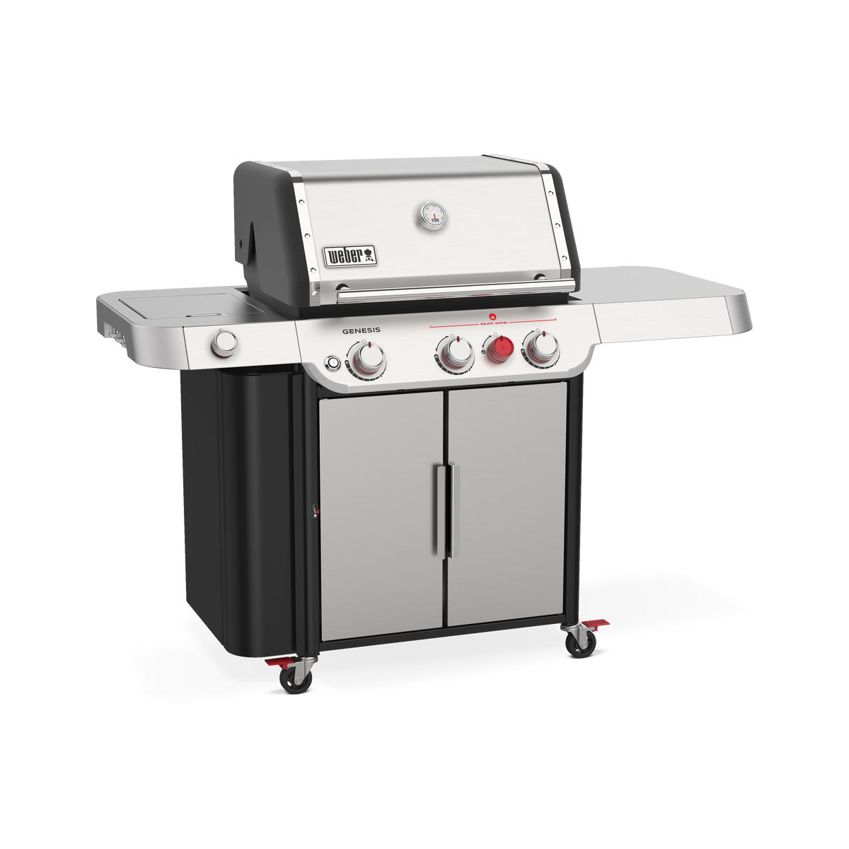Weber Genesis Stainless Steel S-335 3-Burner 64,000 BTU Propane BBQ ...