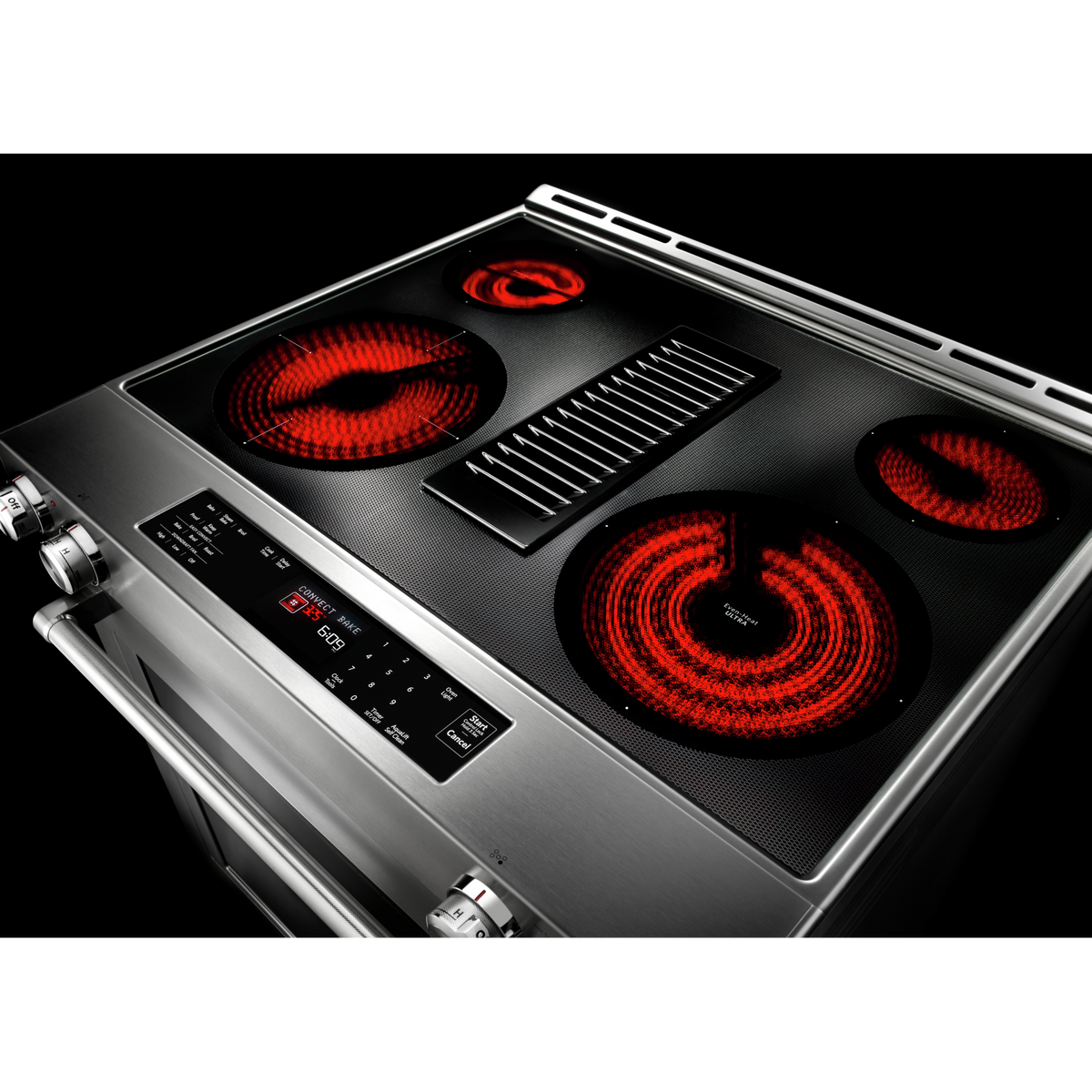 KitchenAid Stainless Steel 30” Front Control Slide-In Electric ...