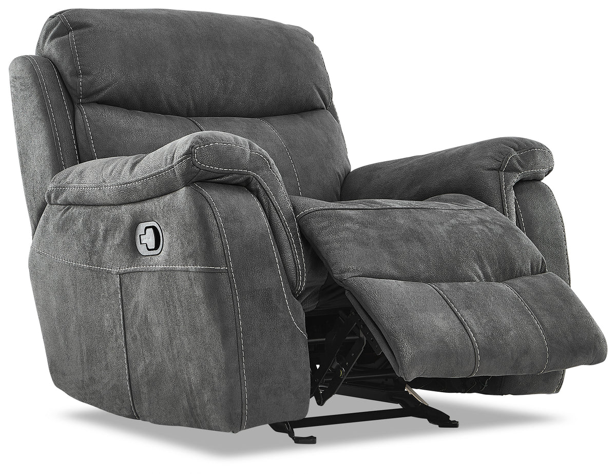 Morrow II Glider Recliner - Grey | Leon's